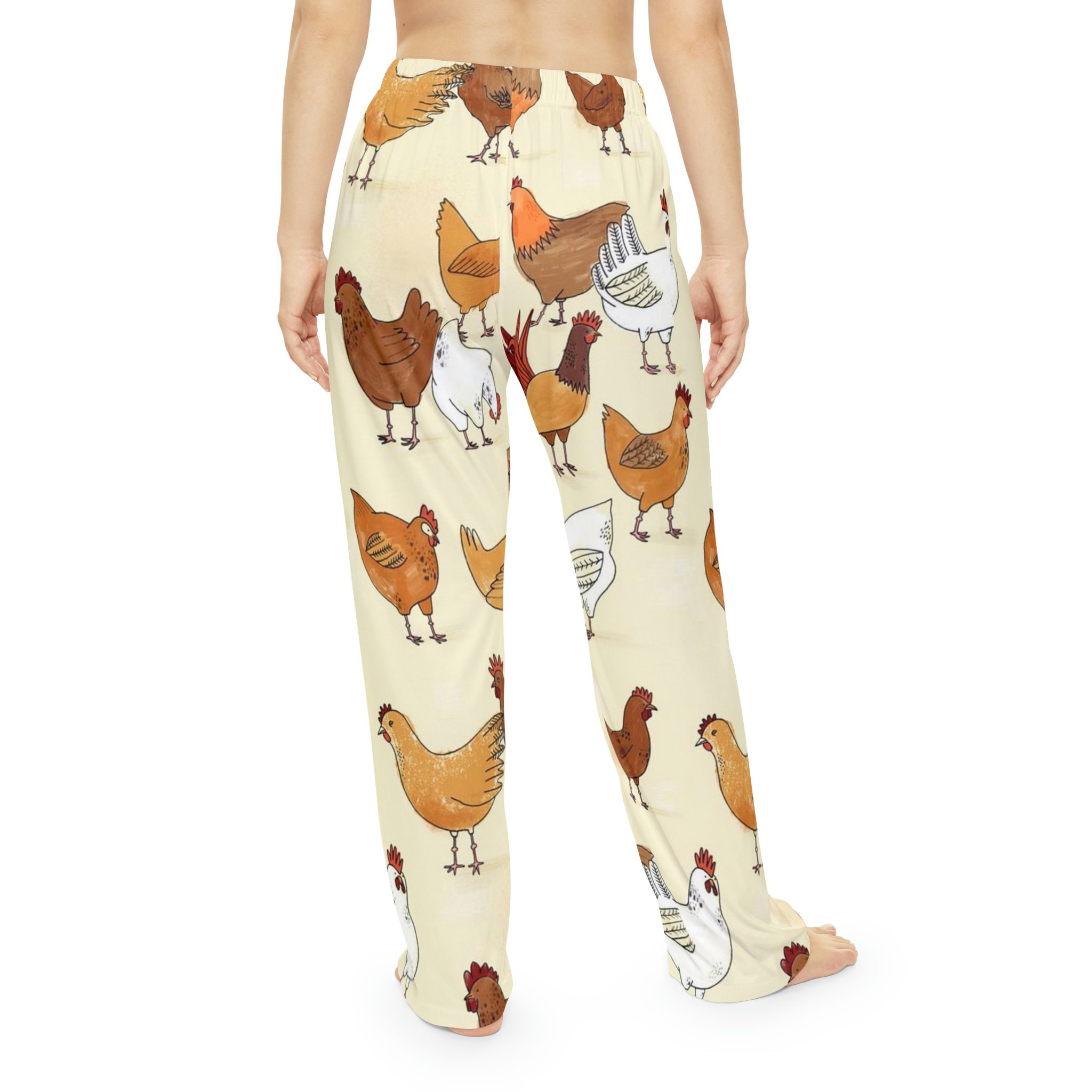 Ladies Chicken Print Pj Bottoms, Crazy Chicken Lady Pajama Pants ...
