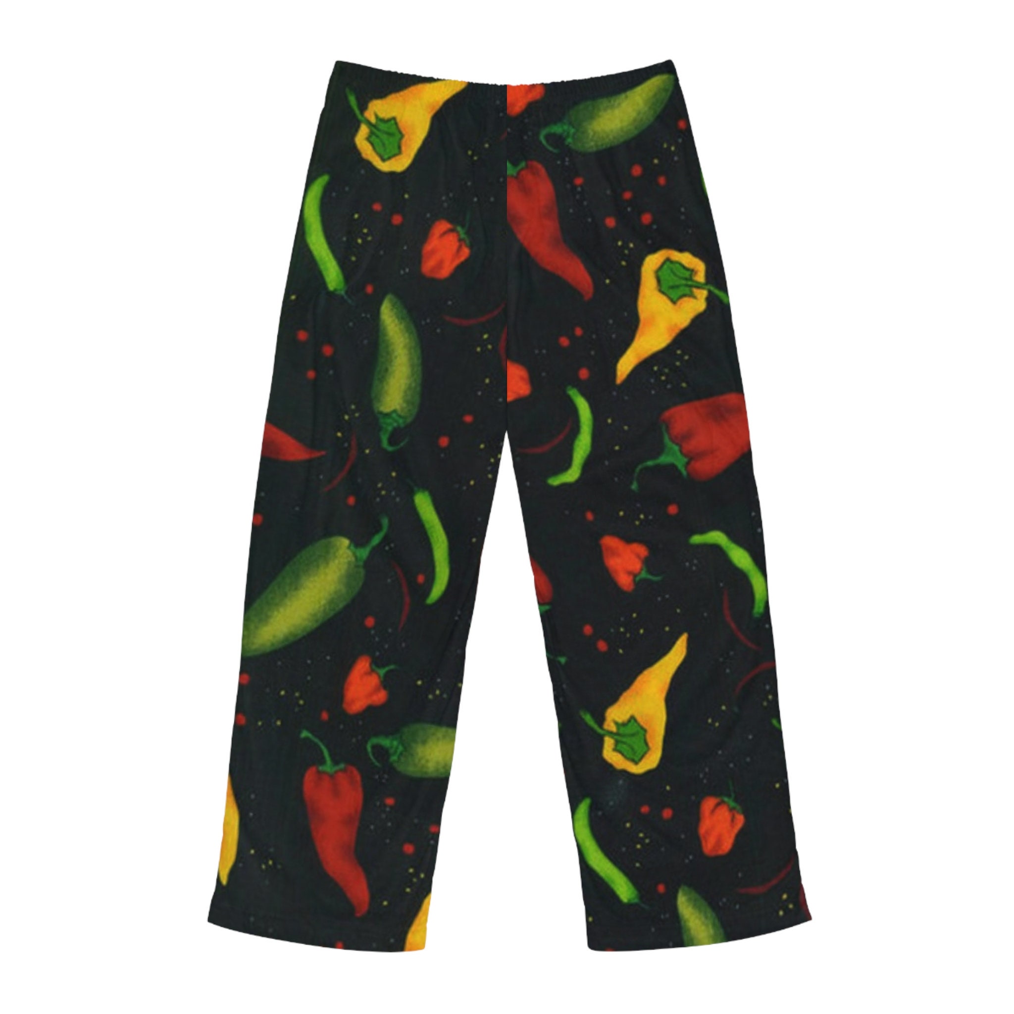 Men's Chili Peppers Pajama Pants, Hot Pepper Pj Bottoms, Gift for Him ...