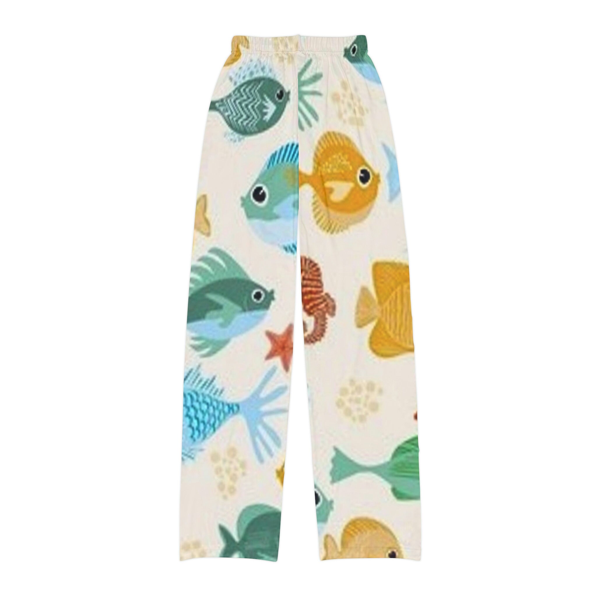 Kids Pajama Pants Fish Themed, Cute Fish Kids Pj Bottoms, Birthday Gift ...