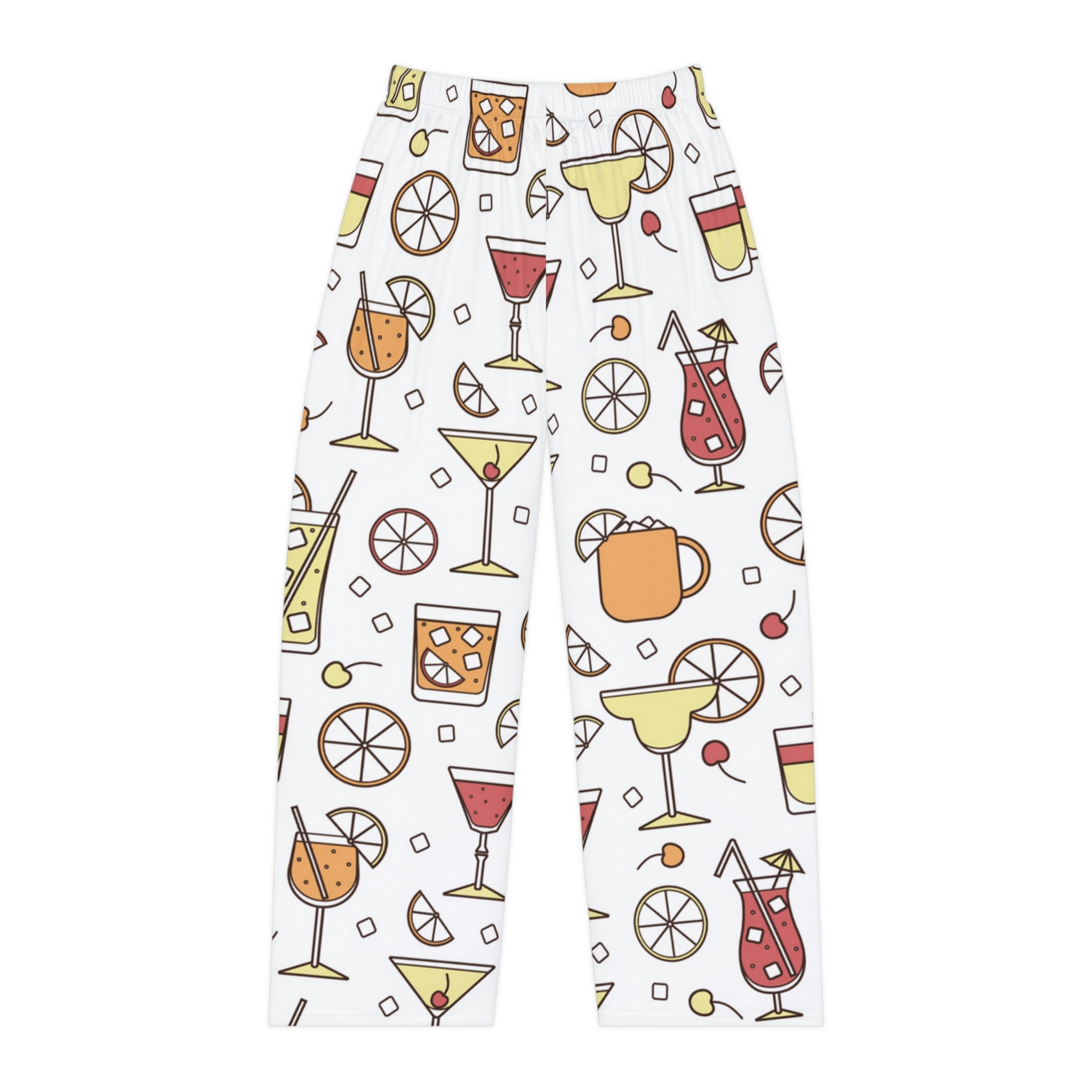 Ladies Fun Cocktails Print Pj Bottoms, Party Pajama Pants, Women's ...