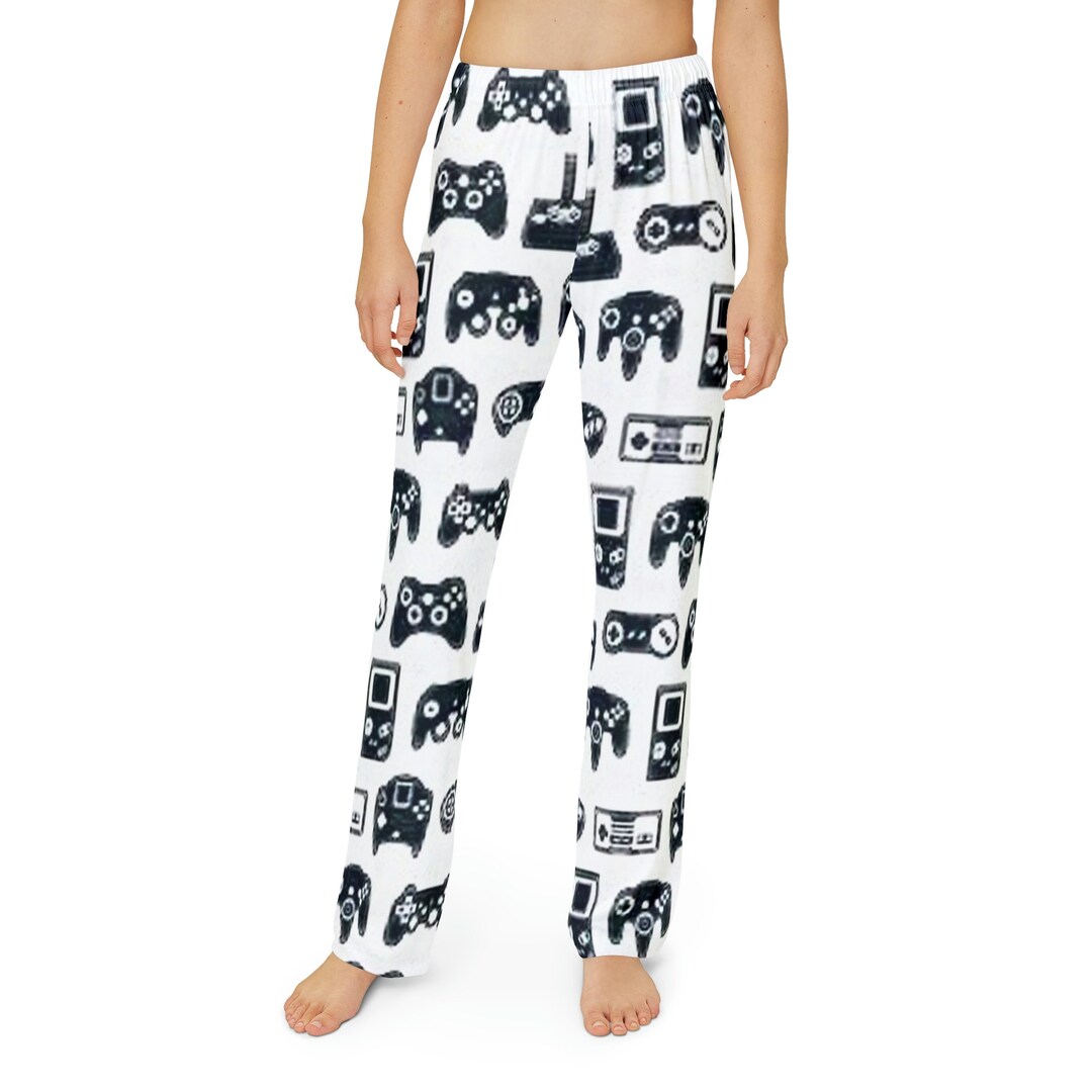 Kids Gamer Pajama Pants, Video Game Lover Pj Pants, Child Gaming Themed ...