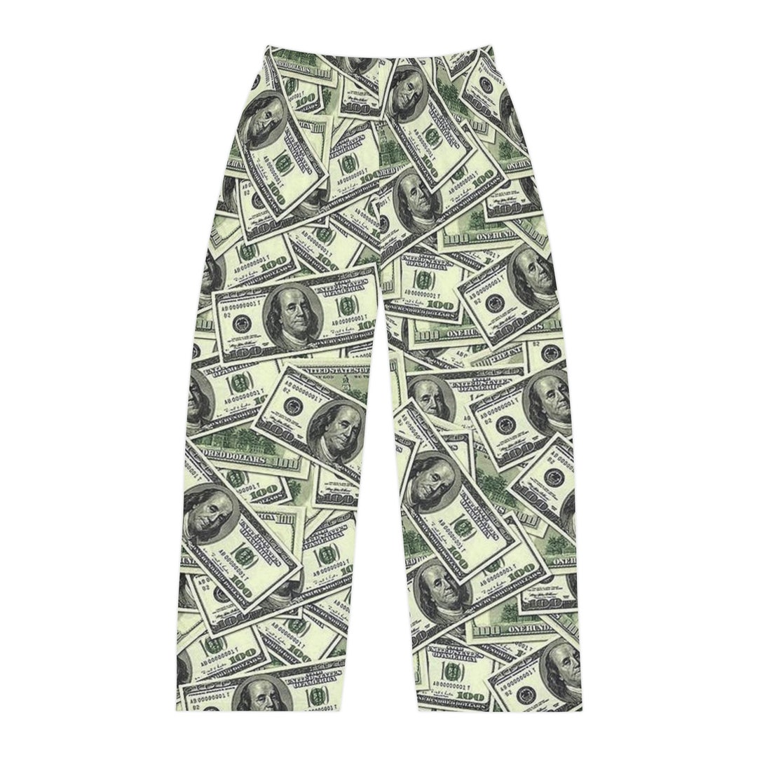 Men's Money Print Pajama Pants Funny Hundred Dollar Bills - Etsy
