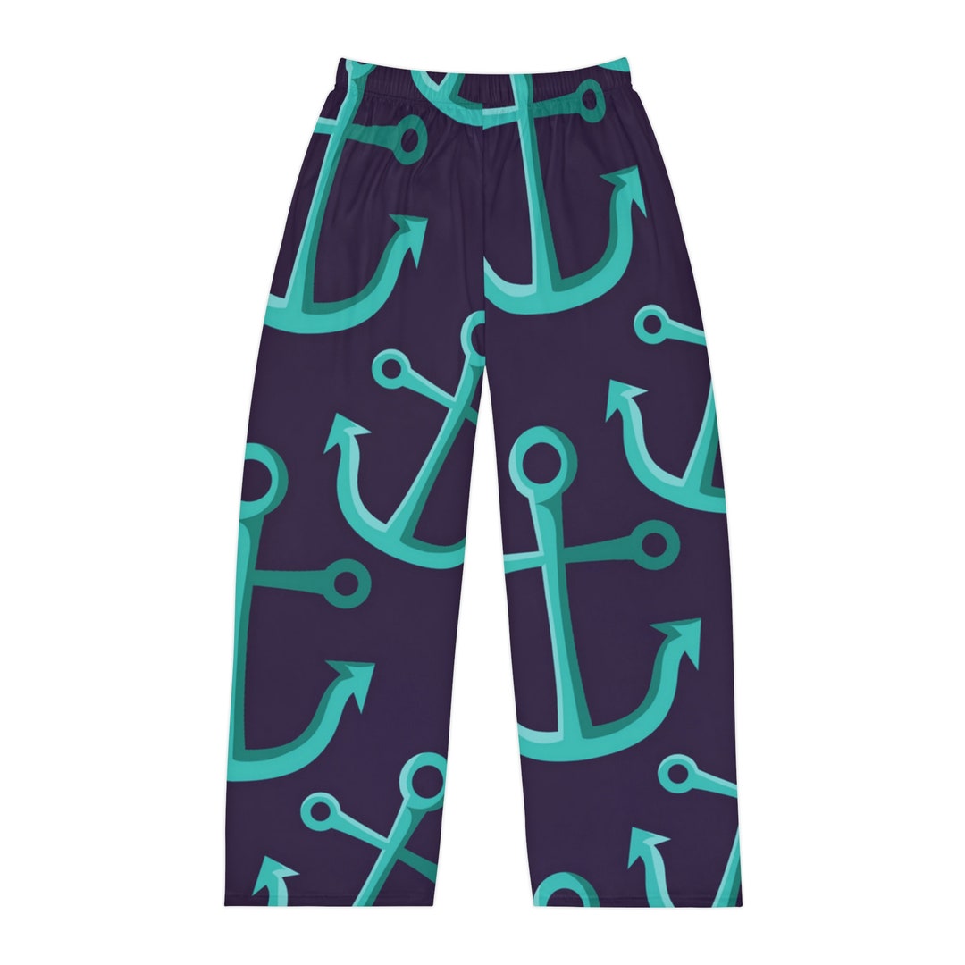 Men's Pajama Pants Boat Anchor Print Nautical Pj Pants - Etsy