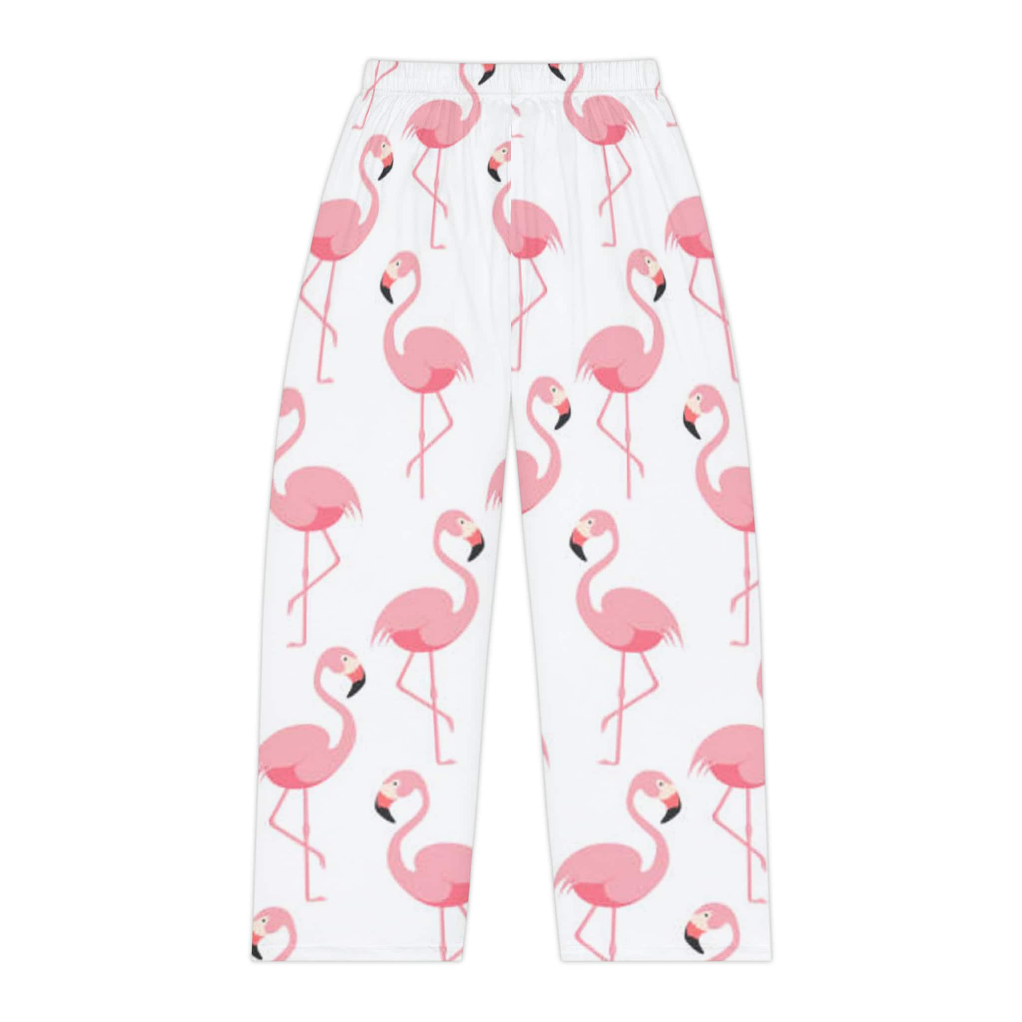 Ladies Pajama Pants Pink Flamingos, Flamingo Novelty Pj Bottoms, Gift ...