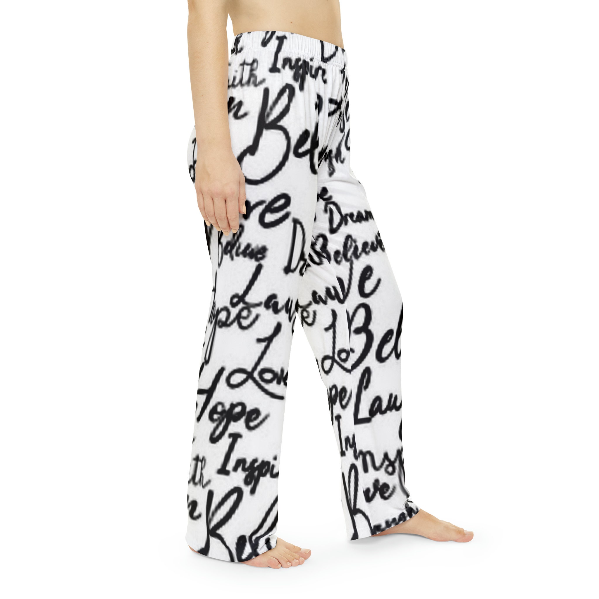 Ladies Pajama Pants Inspirational Words Inspo Wording Novelty - Etsy