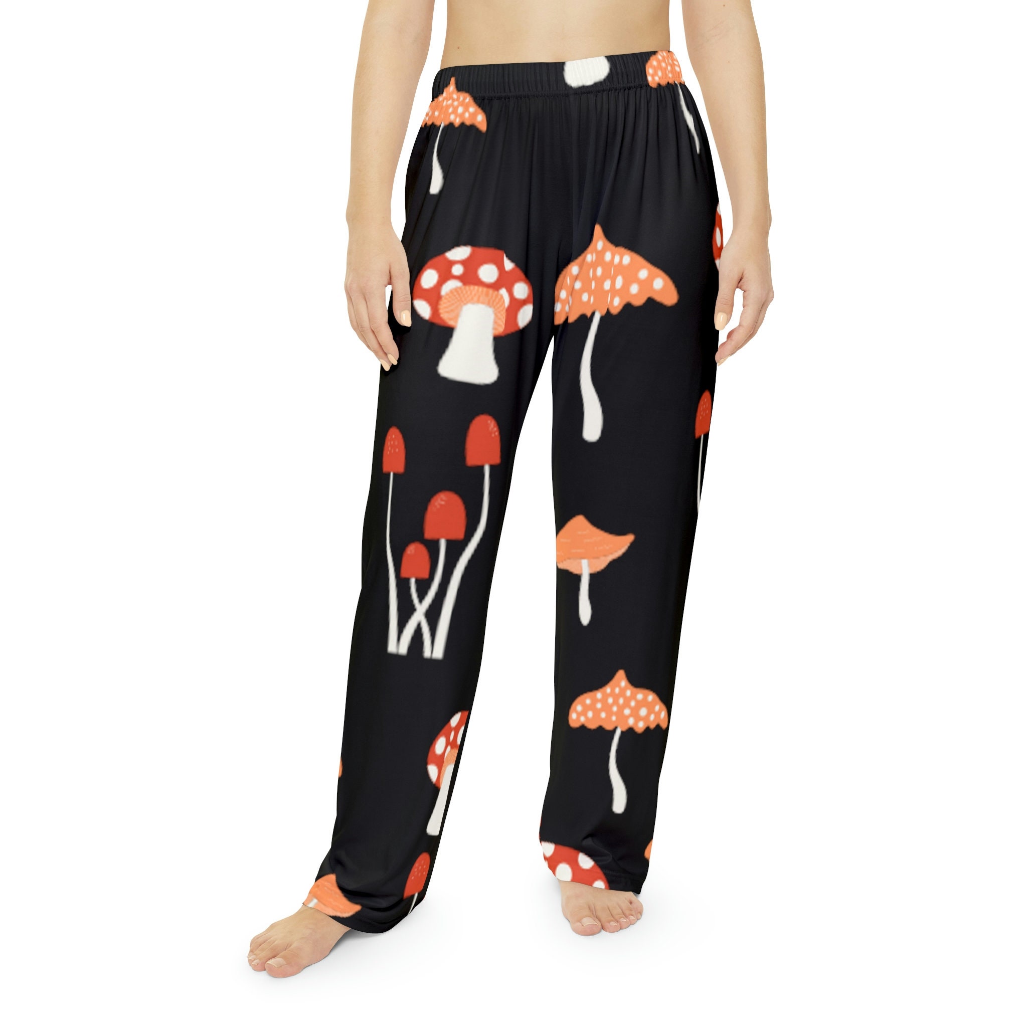 Mushroom Aesthetic Pajama Pants Cottage Core Lounge Pants - Etsy