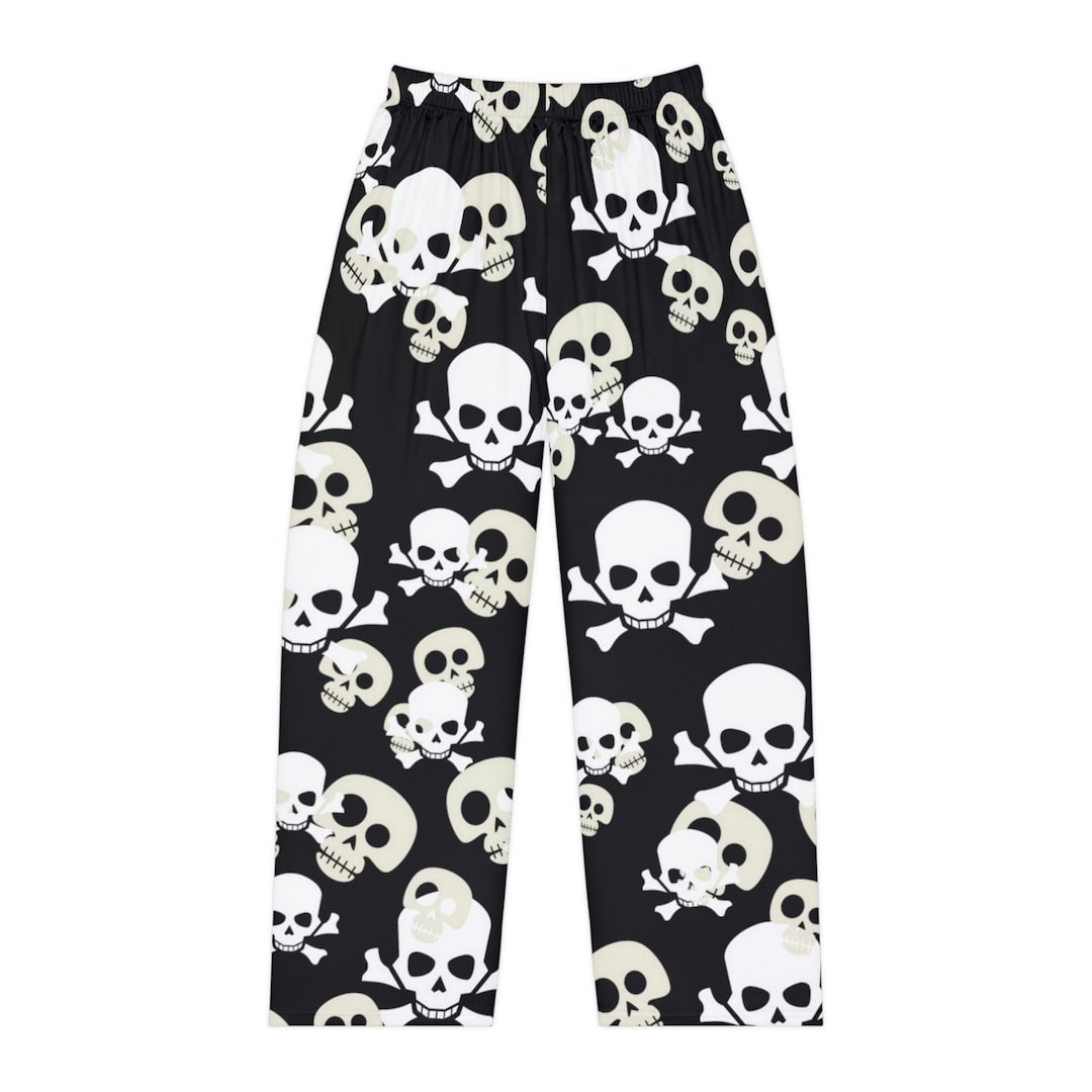 Skull Themed Women's Pajama Pants Pirate Skulls Ladies - Etsy