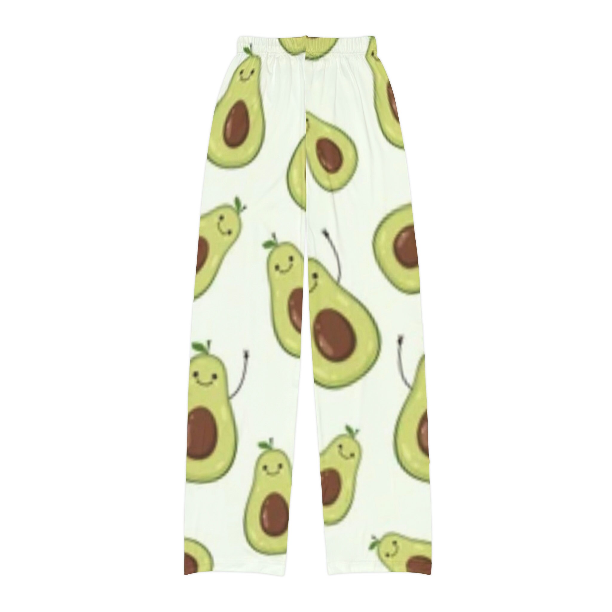Kids Funky Avocado Themed Pajama Pants, Avocado Lounge Pants for Boy or ...