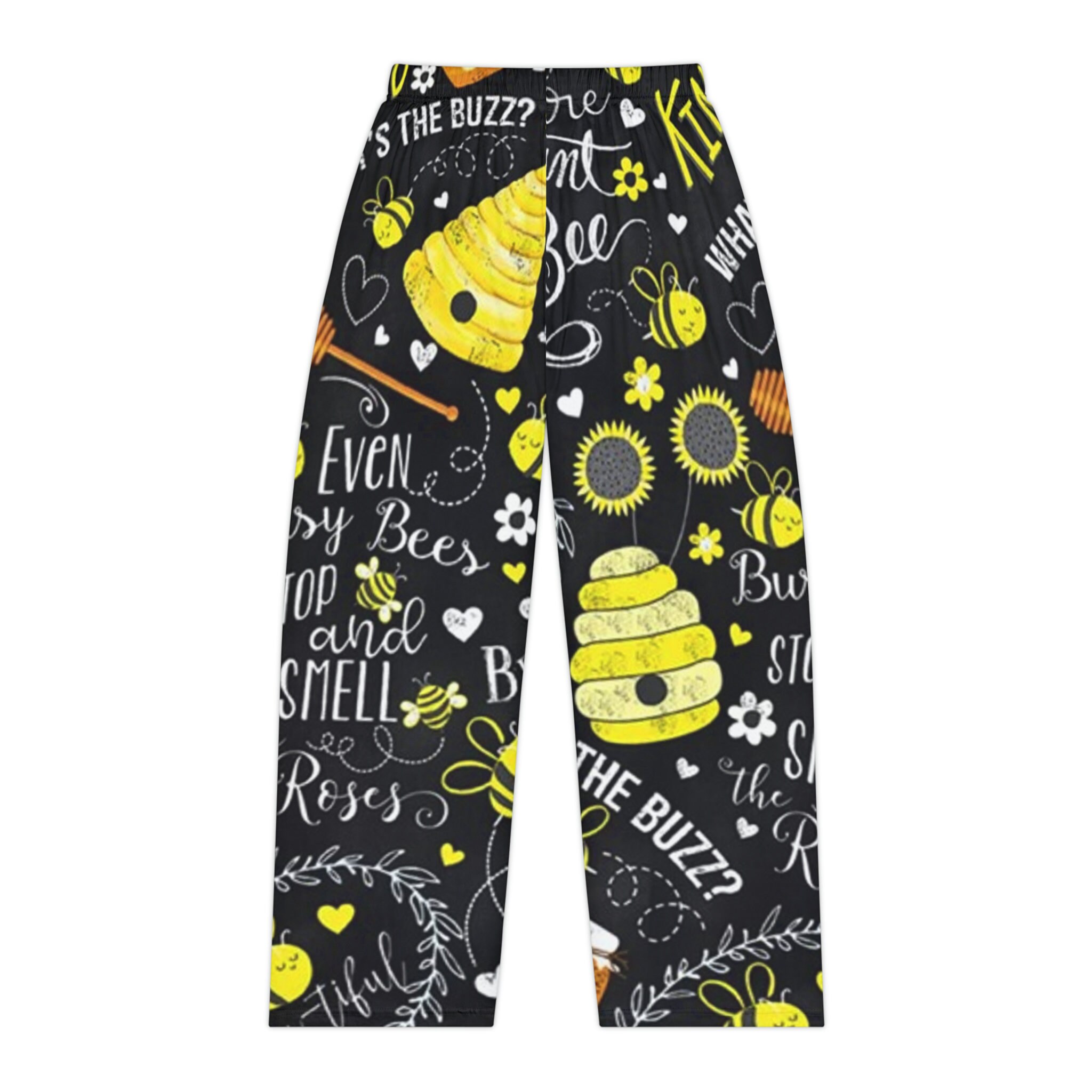 Ladies Pajama Pants Bee and Honey Theme, Bees Novelty Pj Bottoms, Gift ...