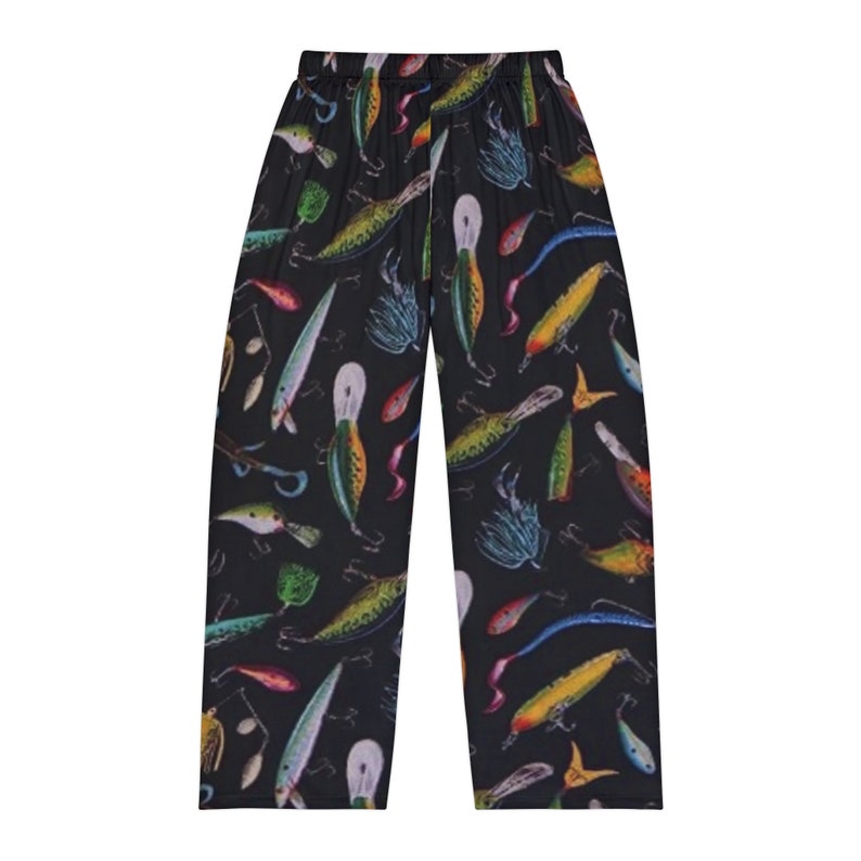 Men's Pajama Pants Fishing Themed, Fishing Lure Pj Pants, Novelty ...