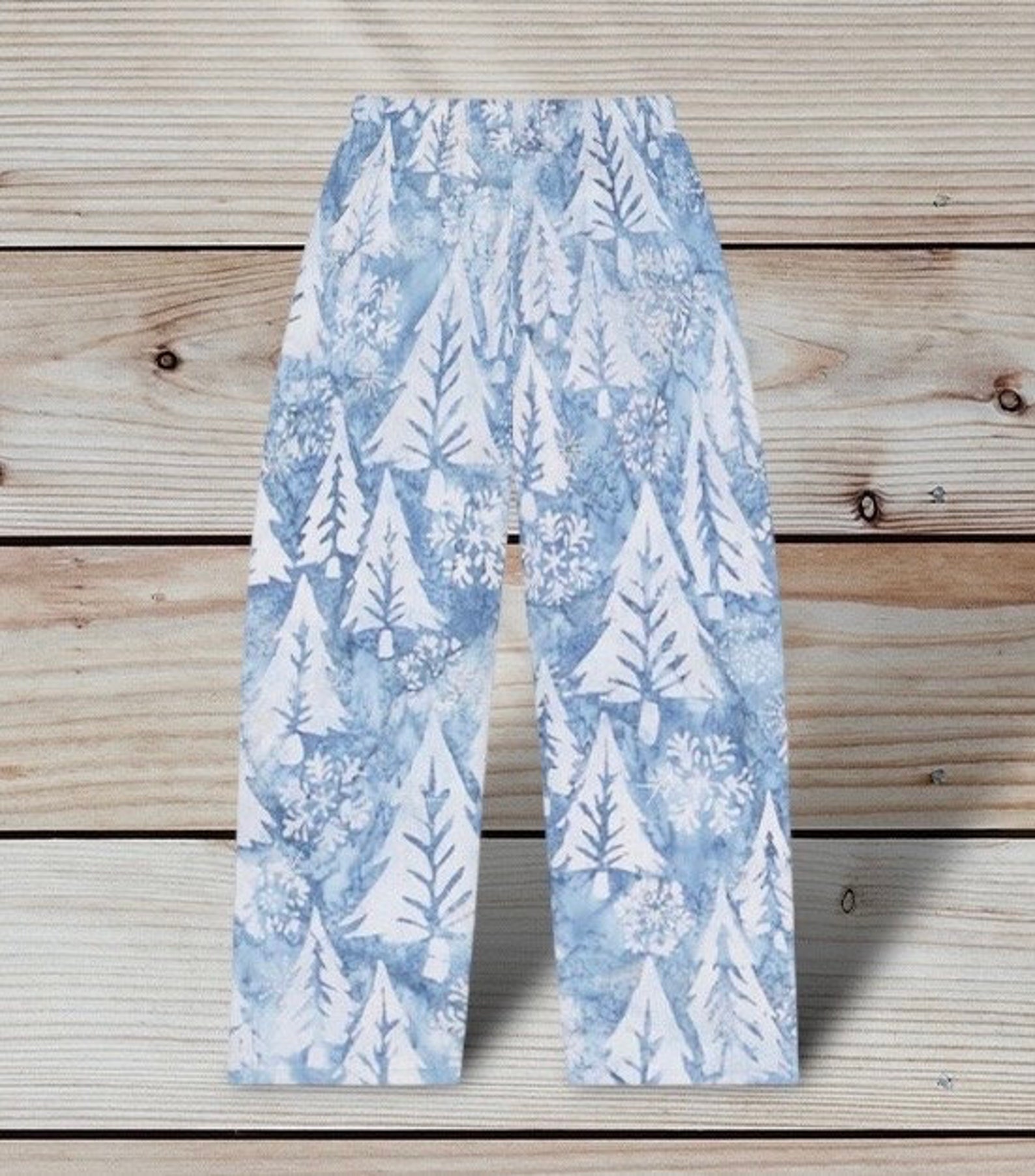 Whimsical Pine Trees, Christmas Tree Ladies Pj Pants, Winter Scene ...