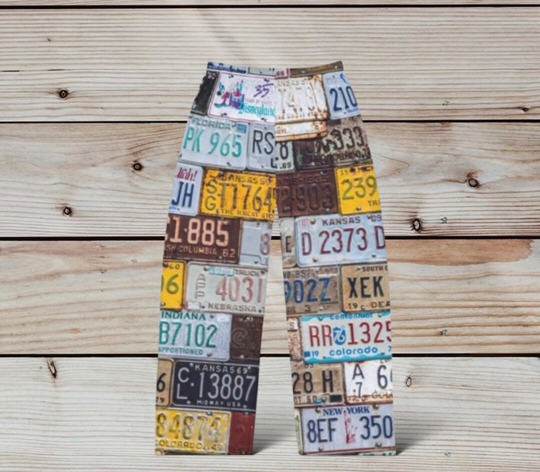 Ladies Pajama Pants License Plates, License Plate Theme Novelty Pj ...
