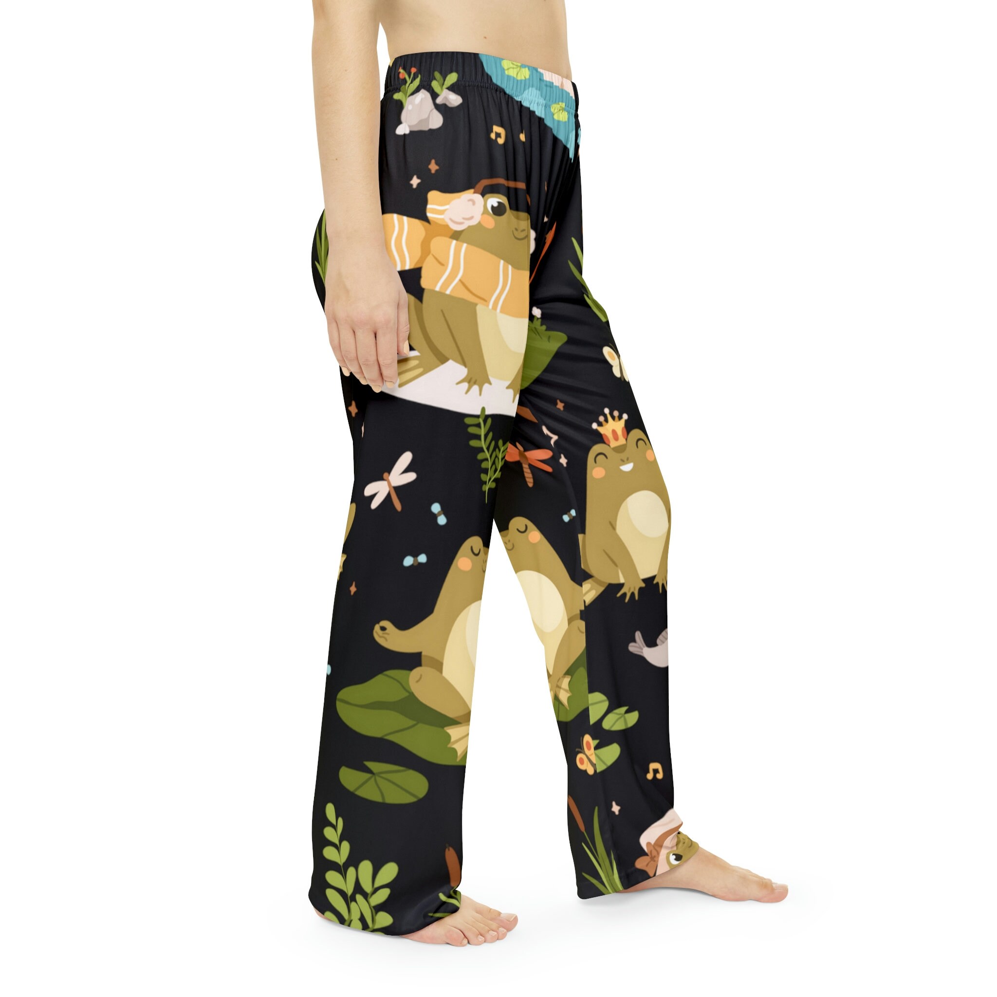 Cottage Core Cute Frogs Pajama Pants Novelty Pj Bottoms Frog - Etsy