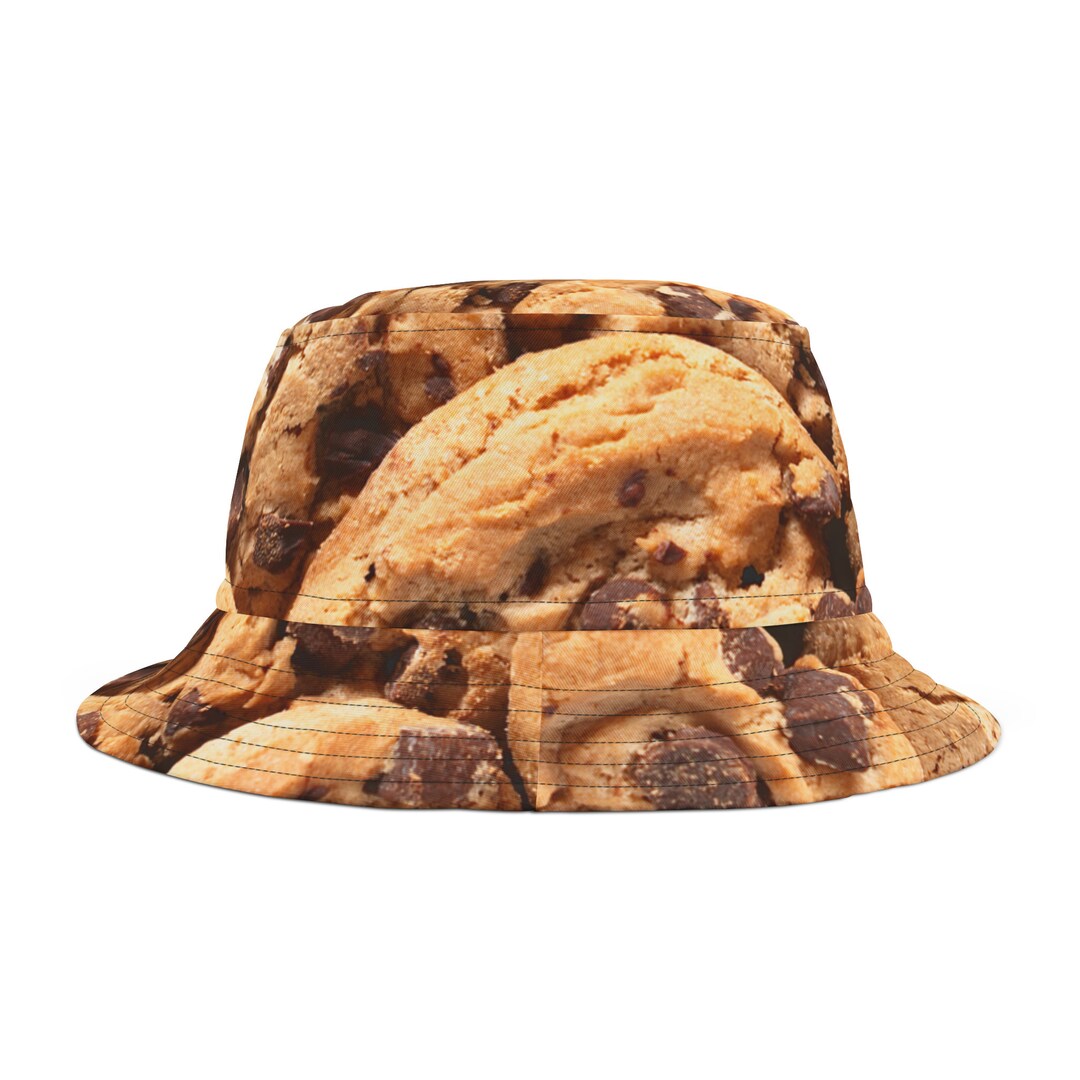 Funny Bucket Hat Chocolate Chip Cookies, Ccookie Print Fashion Hat ...