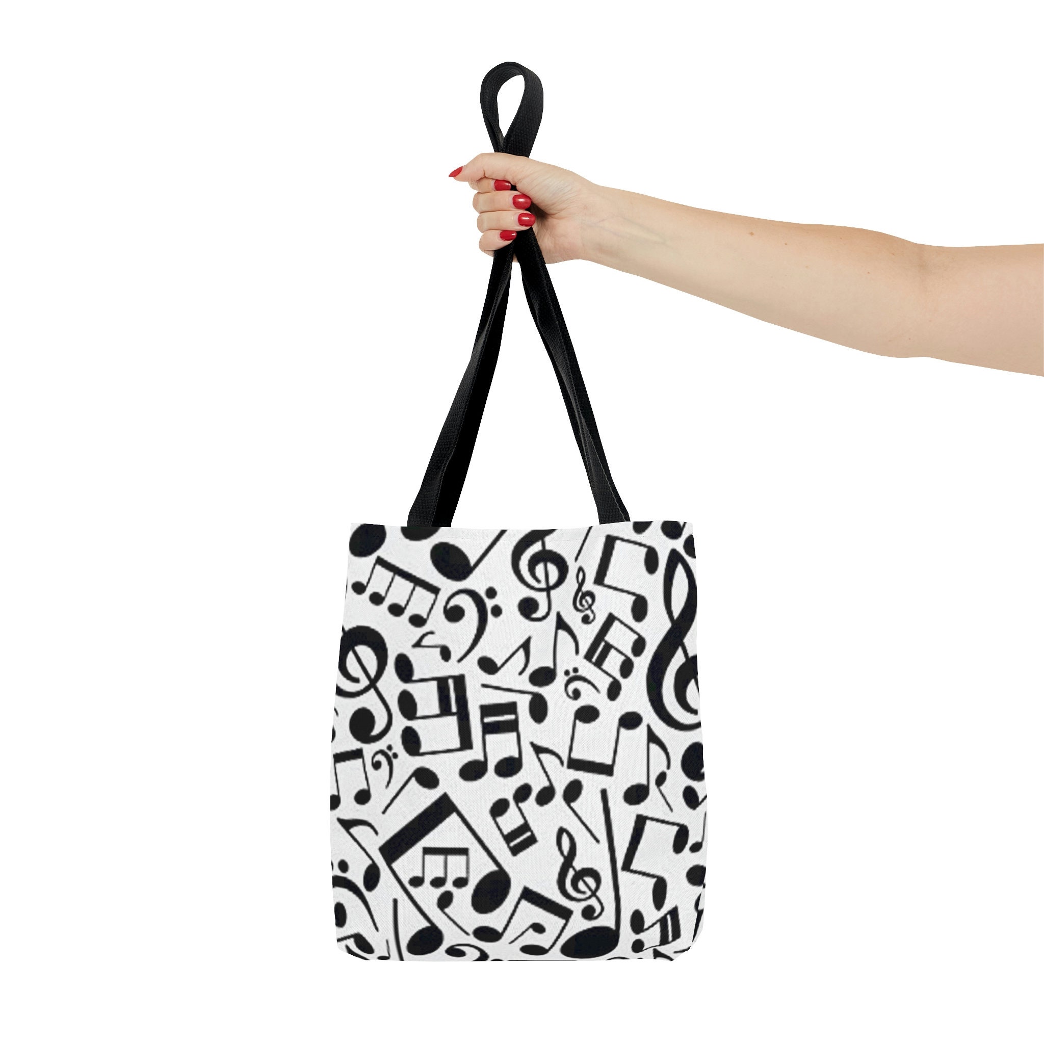 Music Notes Tote Bag Cute Music Themed Bag Accessories Bag - Etsy
