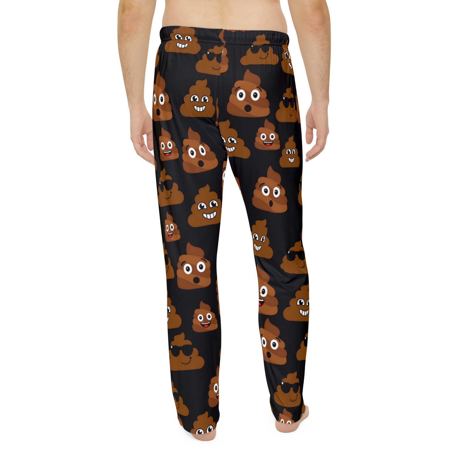 Men's Pajama Pants Poop Emoji Novelty Pj Pants Men, Funny Gift for Man ...