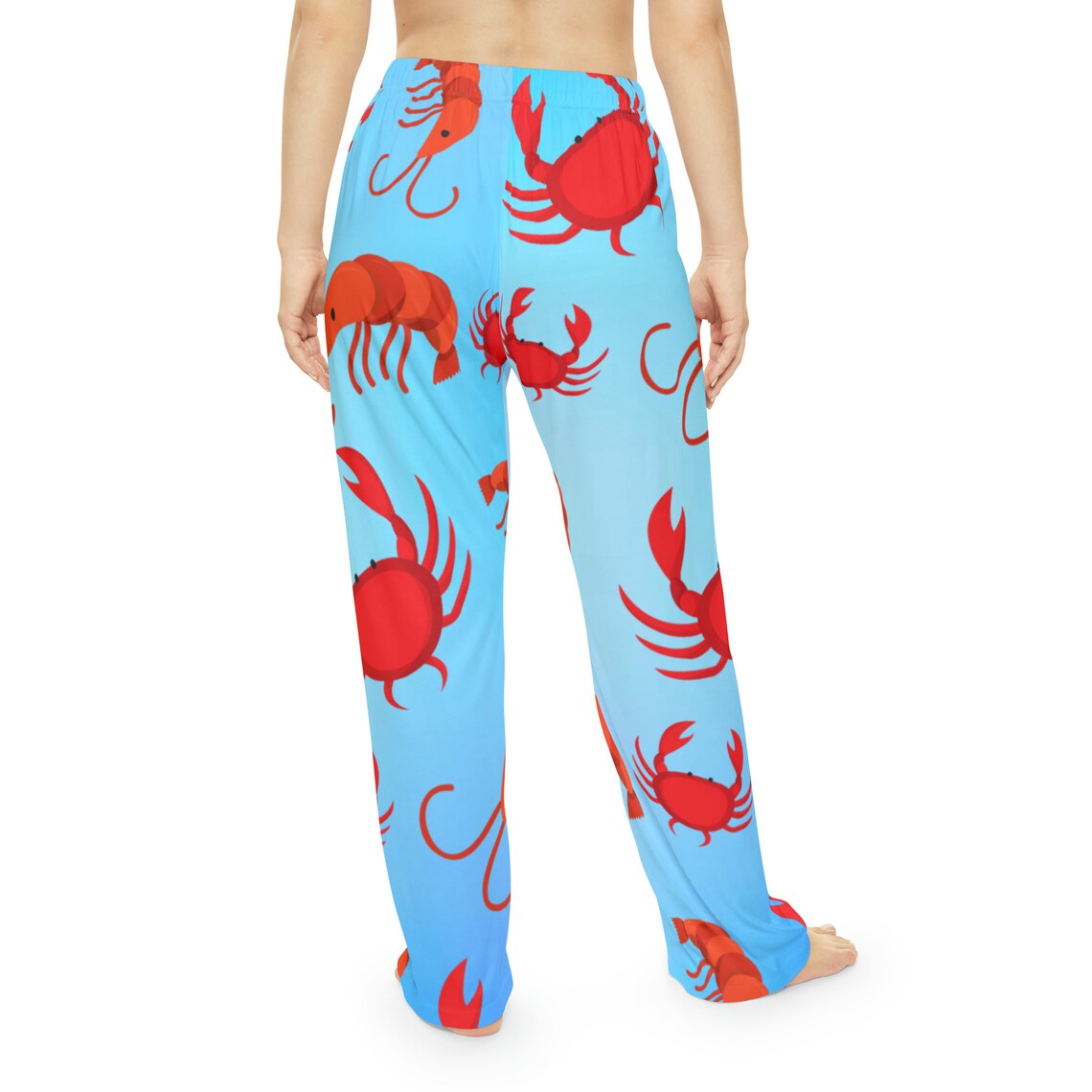 Ladies Crab and Shrimp Pajama Pants, Sea Life Pj Pants, Cute Ladies ...