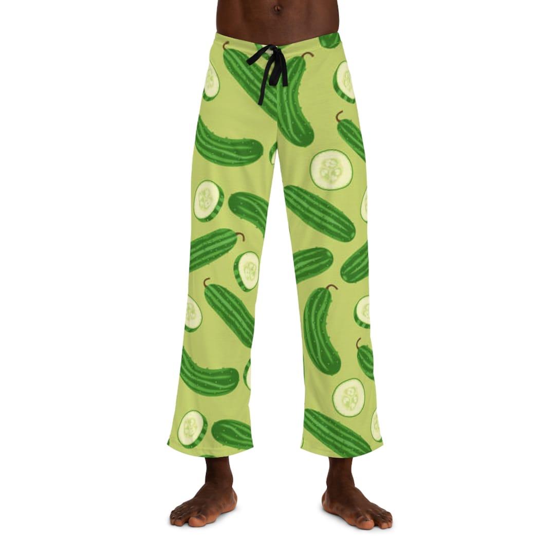 Men's Pickles Pajama Pants, Pickle Lover Pj Bottoms, Gift for Him ...