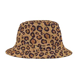 Bucket Hat Leopard Print, Animal Print Hat, Fun Fashion Hat, Ladies ...