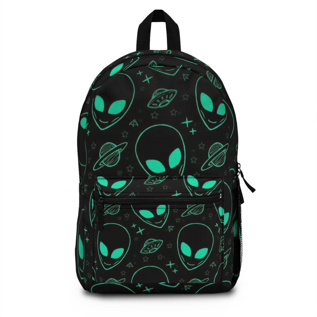 Aliens Backpack, Back to School Supplies, Alien School Bag, Kids ...