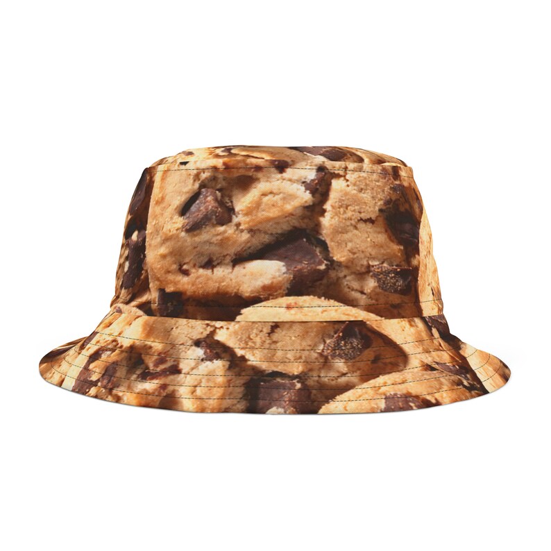 Funny Bucket Hat Chocolate Chip Cookies, Ccookie Print Fashion Hat ...