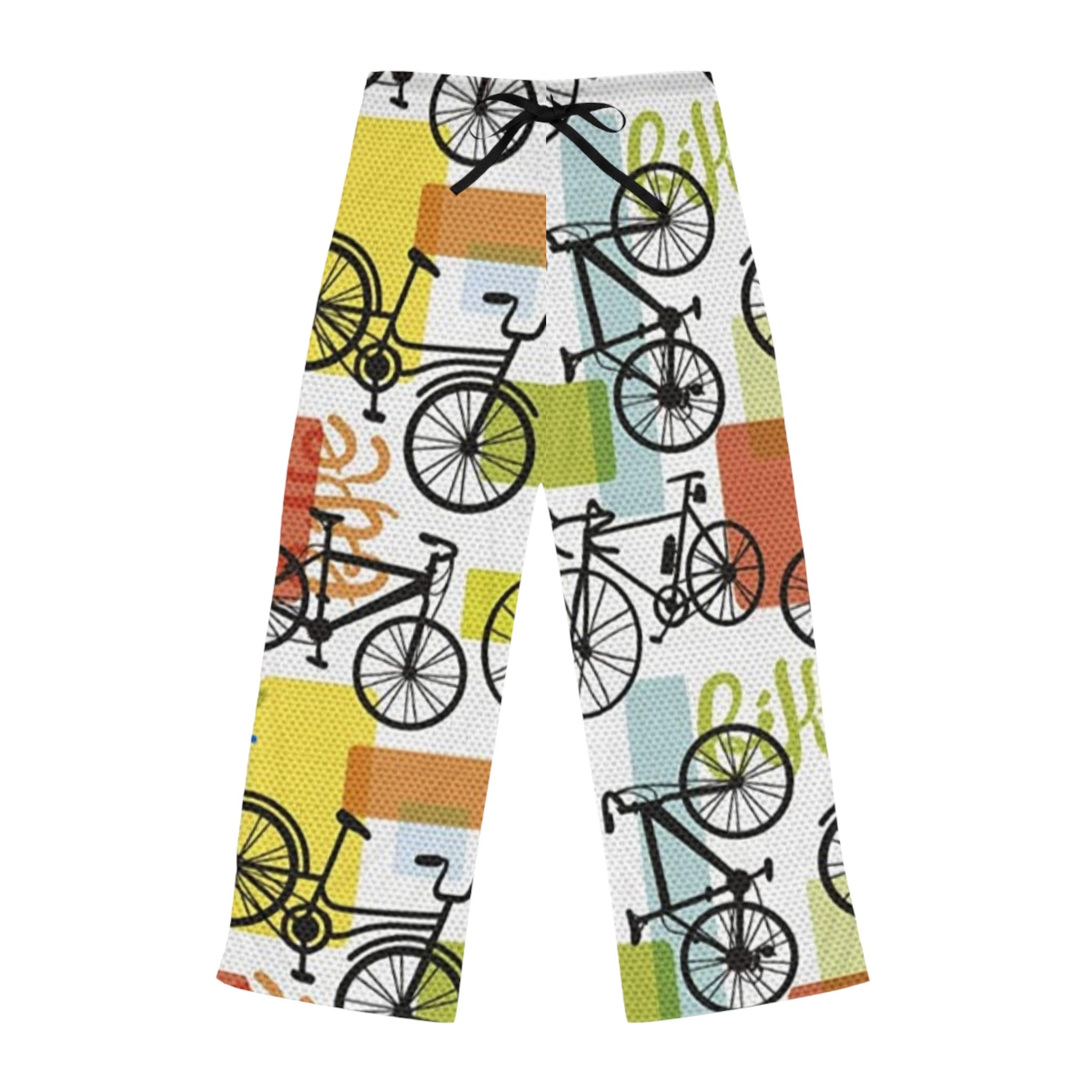 Ladies Pajama Pants Bicycle Theme Bike Rider Pj Bottoms - Etsy