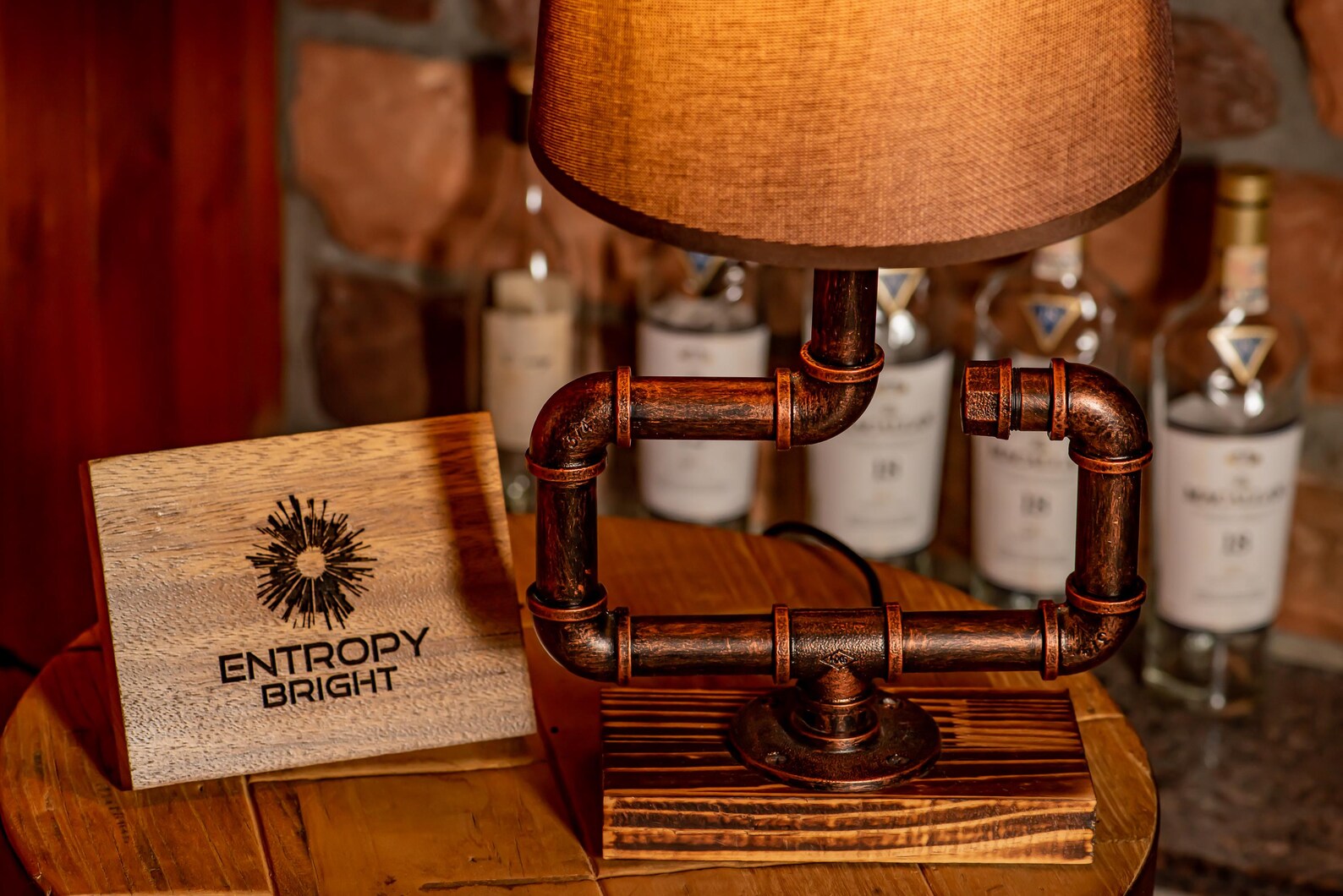 Whisper Steampunk Lamp Vintage Handmade Adjustable Pipe With Reclaimed ...