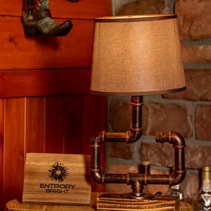 Whisper Steampunk Lamp Vintage Handmade Adjustable Pipe With Reclaimed ...