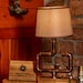 Whisper Steampunk Lamp Vintage Handmade Adjustable Pipe With Reclaimed ...