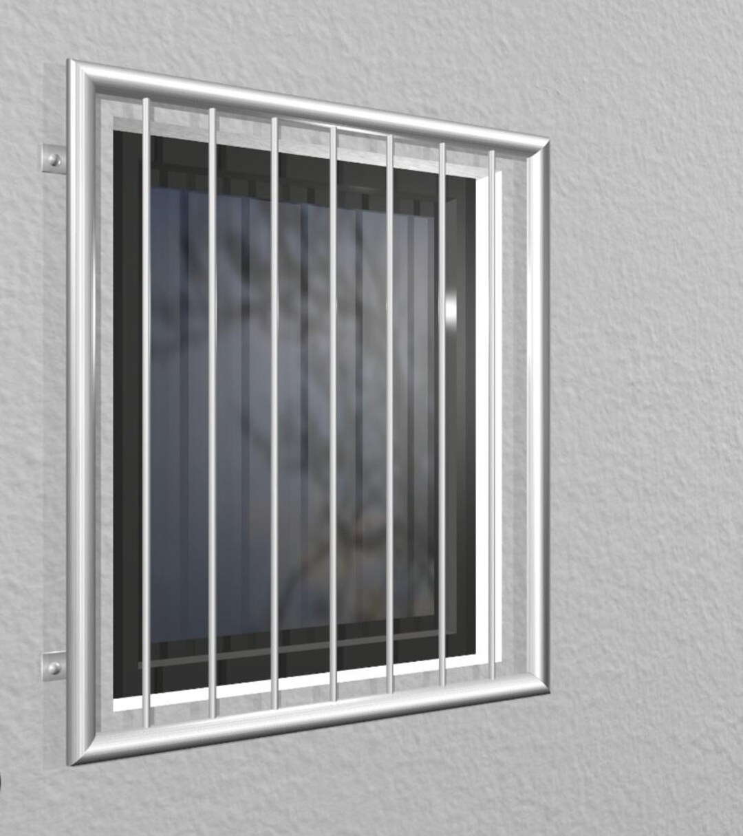 Window Grille, Round Tube, Grille, 1000 X 1000 Mm, With Fastenings - Etsy