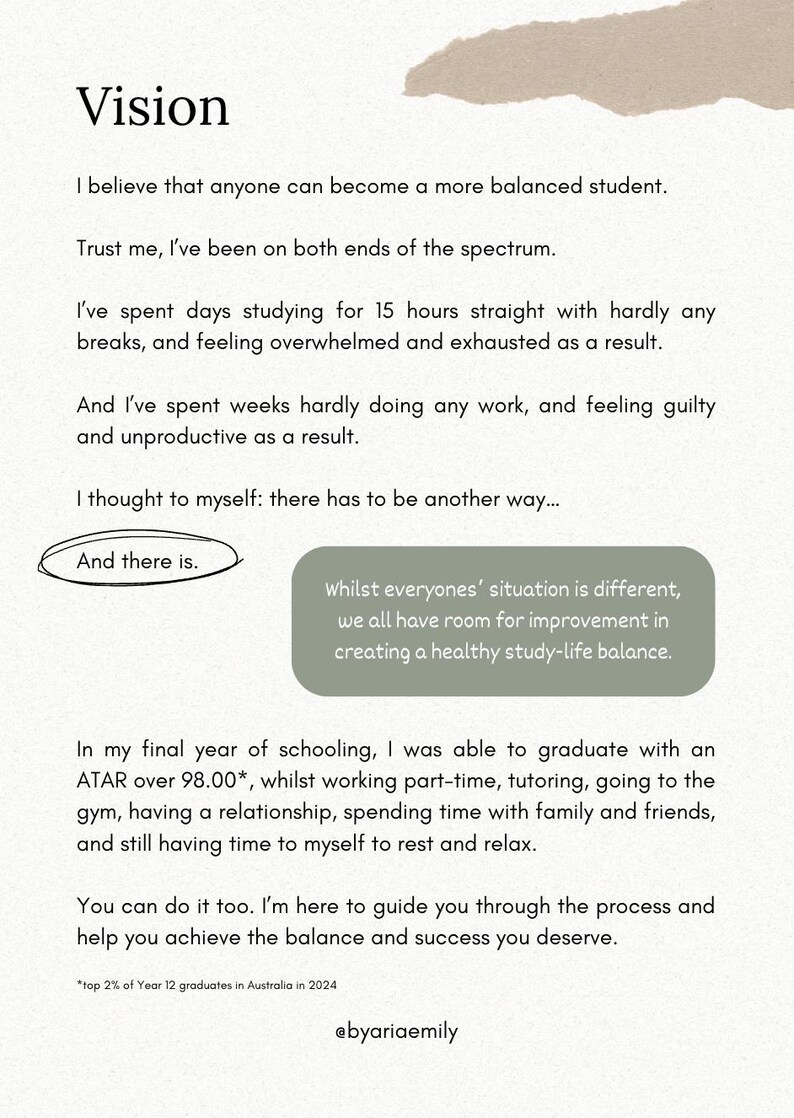 The Balanced Student Guide - Etsy