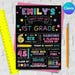 Chalkboard Back to School Sign Canva Template, Editable First Day of ...