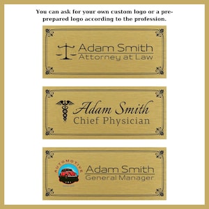 Personalized Wooden Desk Name Plate | Black Wooden Desk Nameplate With ...