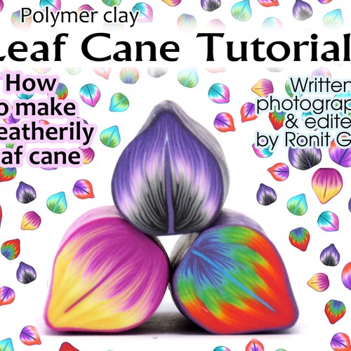Polymer Clay Leaf Cane Tutorial Ebook Polymer Clay Cane - Etsy