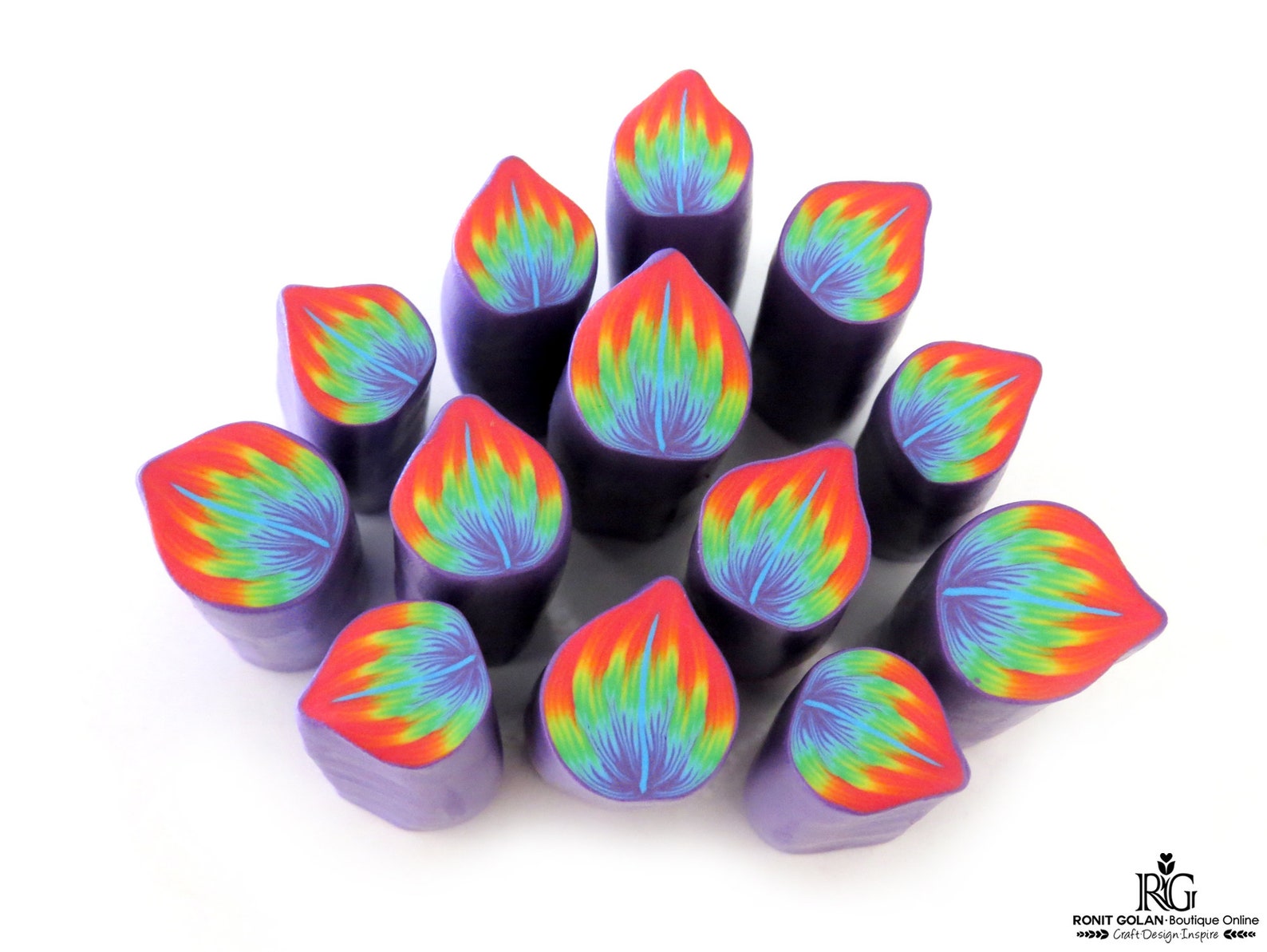 Polymer Clay Leaf Cane Tutorial Ebook, Polymer Clay Cane Tutorial ...