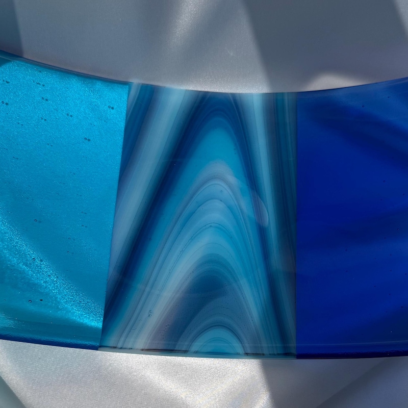 Unique Glass Plates Blue - Etsy
