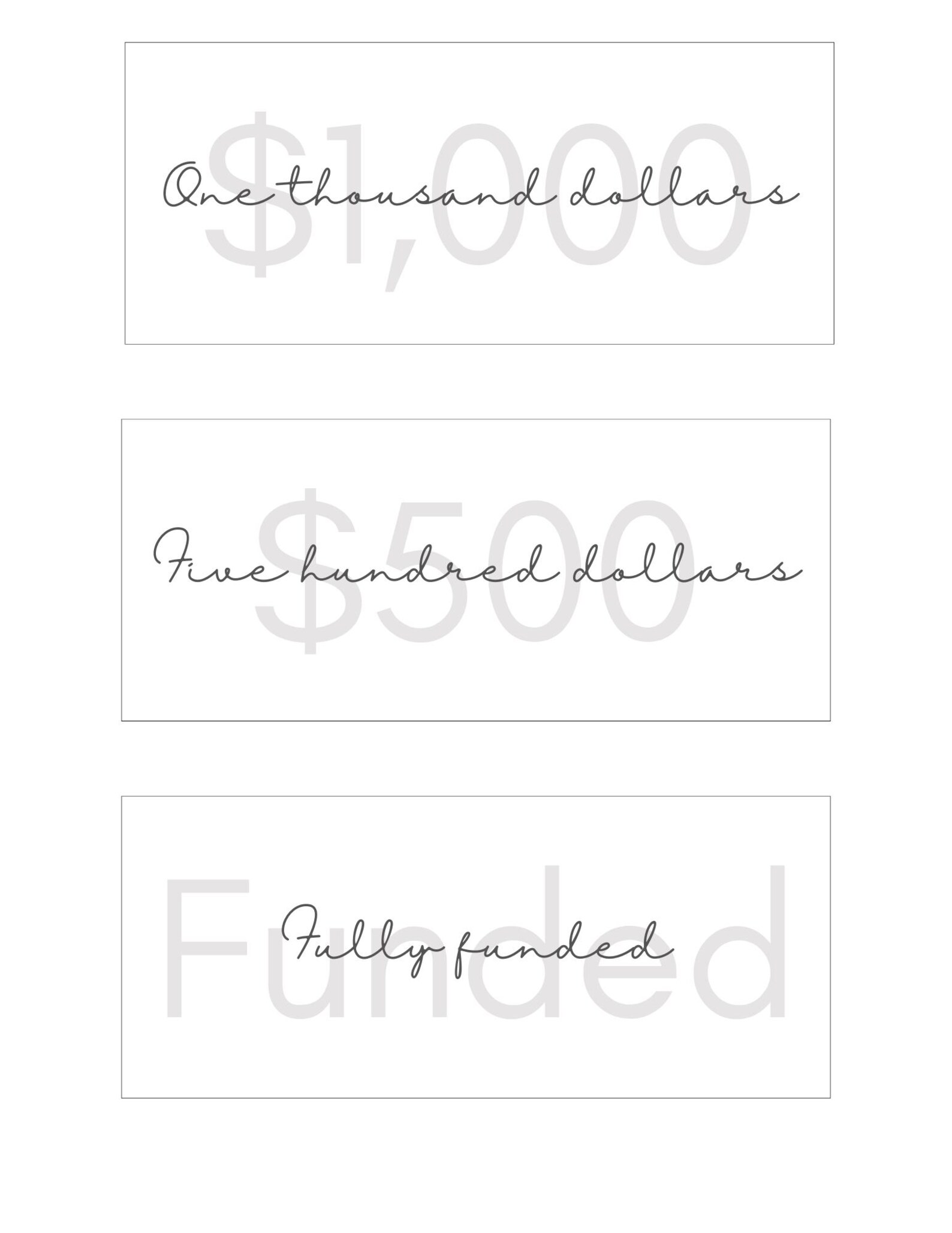 Cash Stuffing Printable Placeholders: Savings Tracker (digital Download ...