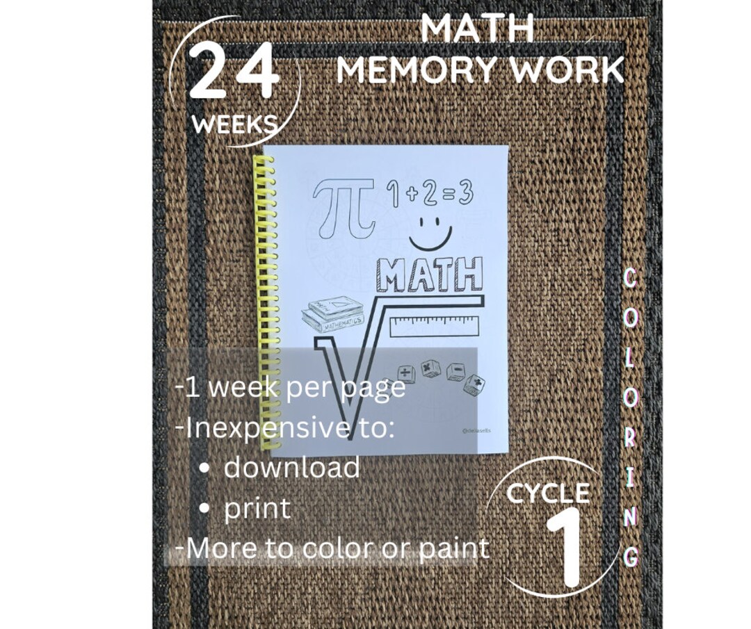 25 Full Page Math Cycle 2 Classical Conversation Memory Work - Etsy