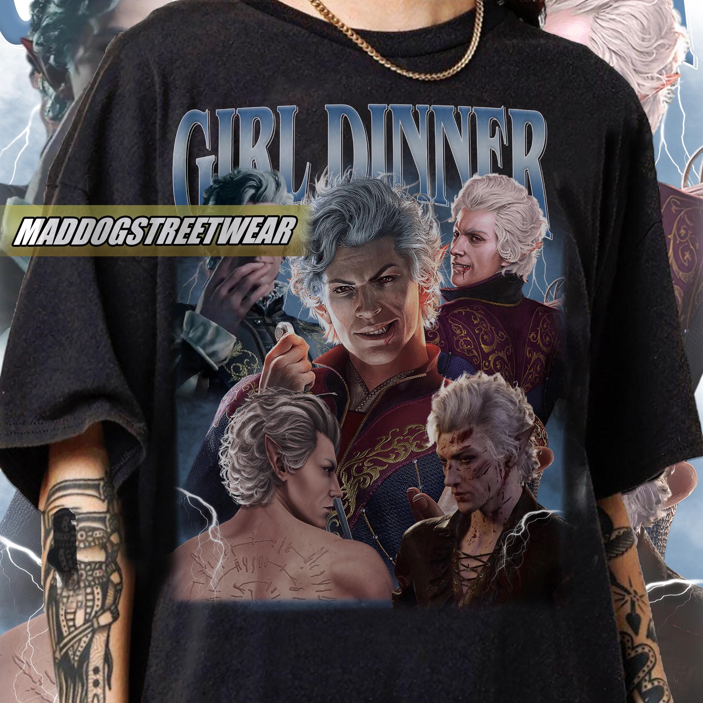 Limited Astarion BG3 Girl Dinner Vintage T-shirt, Astarion Baldurs Gate ...