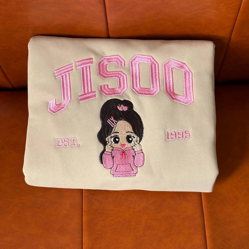 Cute Blackpink Members Chibi Embroidered Sweatshirt, BBLACKPINK 2025 ...