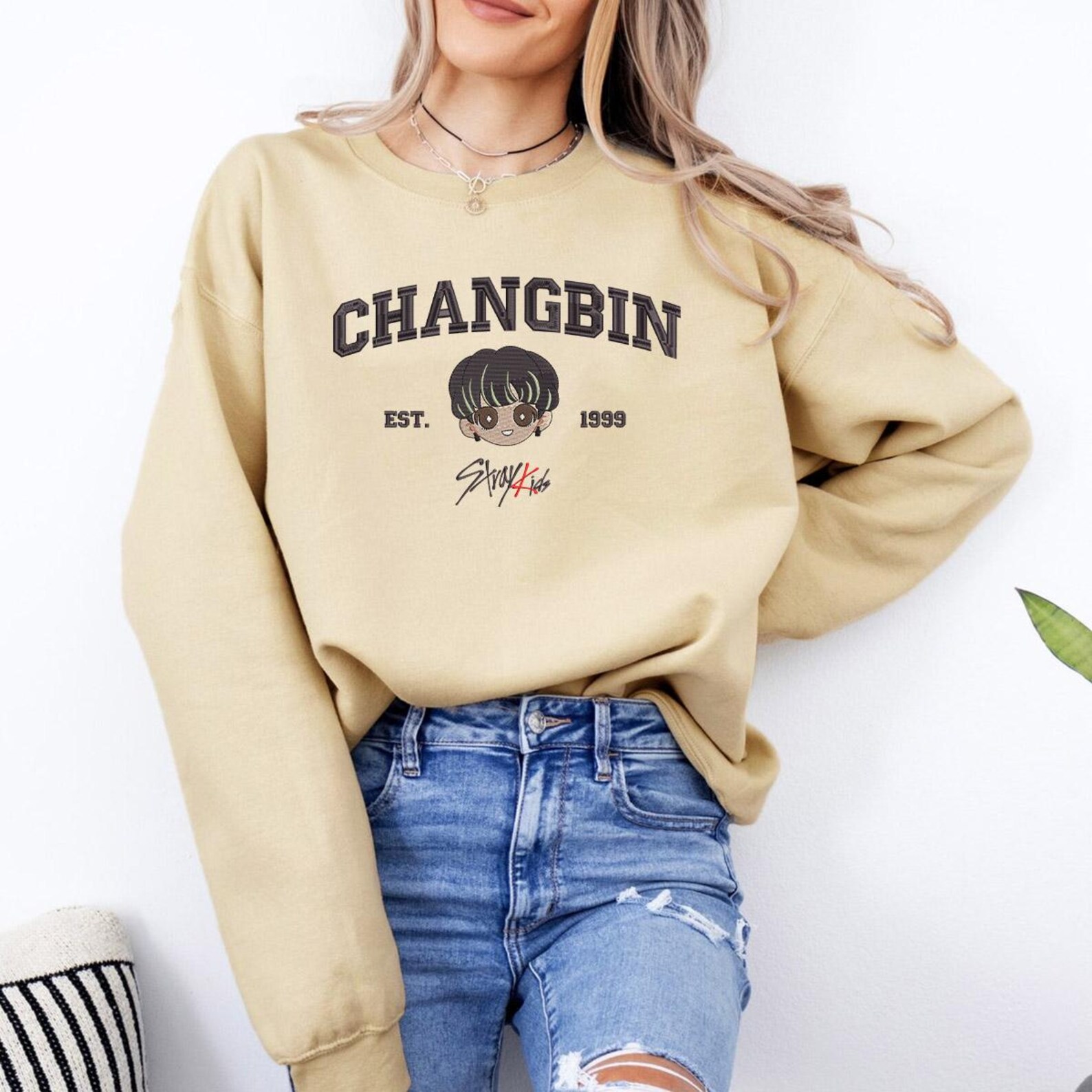 Embroidered Stray Kids Member Sweatshirt, SKZ Characters Hoodie, Stray ...