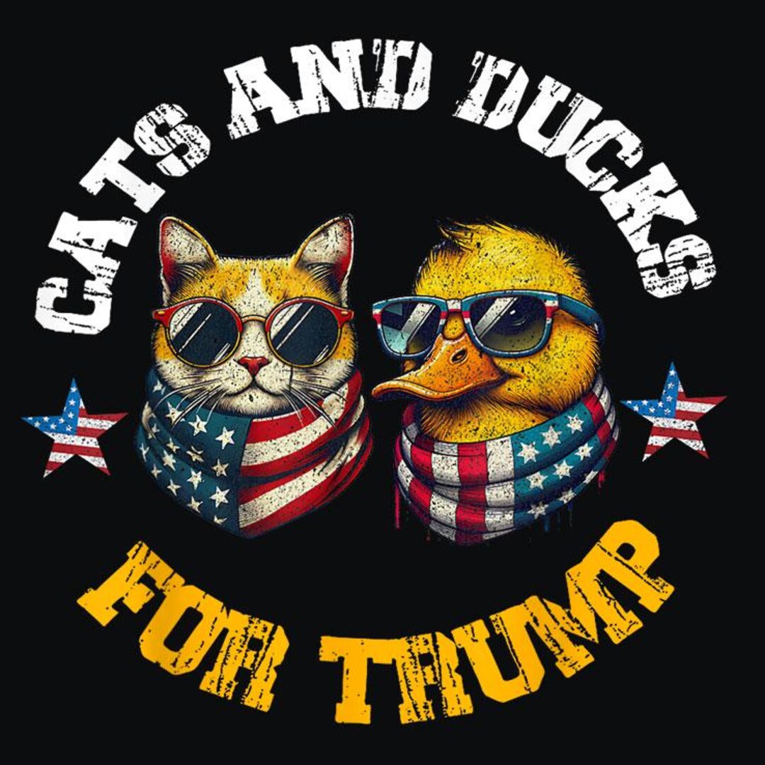 Cats and Ducks for Trump President 2024 Trump Vance 2024 Png - Etsy