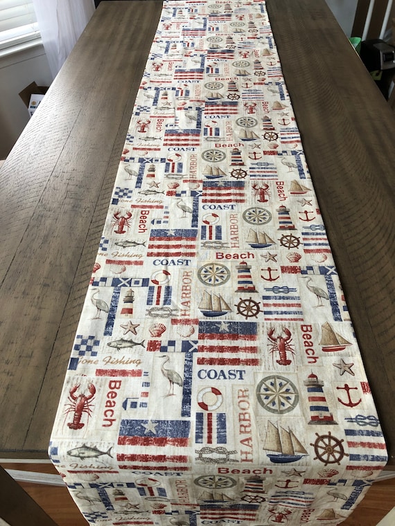 Coastal Table Runner - Etsy