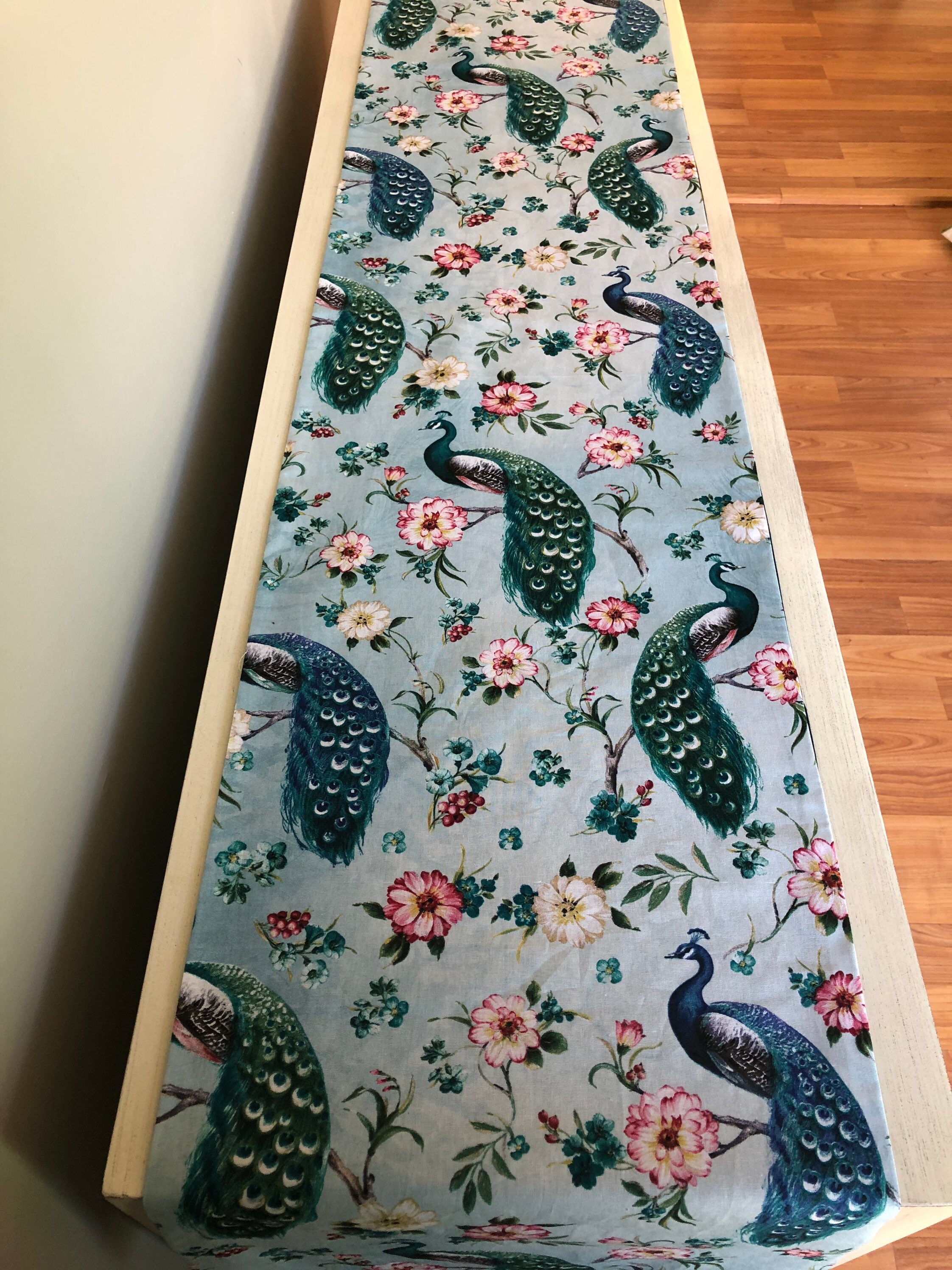 Peacock Table Runner - Etsy