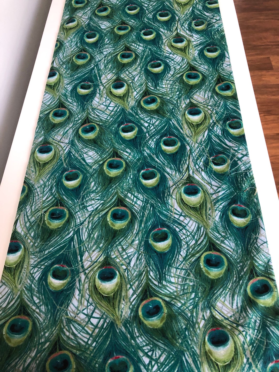 Peacock Feather Table Runner - Etsy