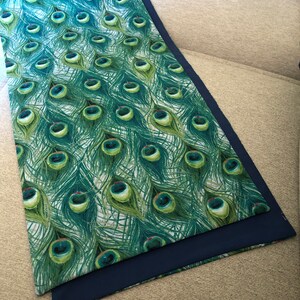 Peacock Feather Table Runner - Etsy