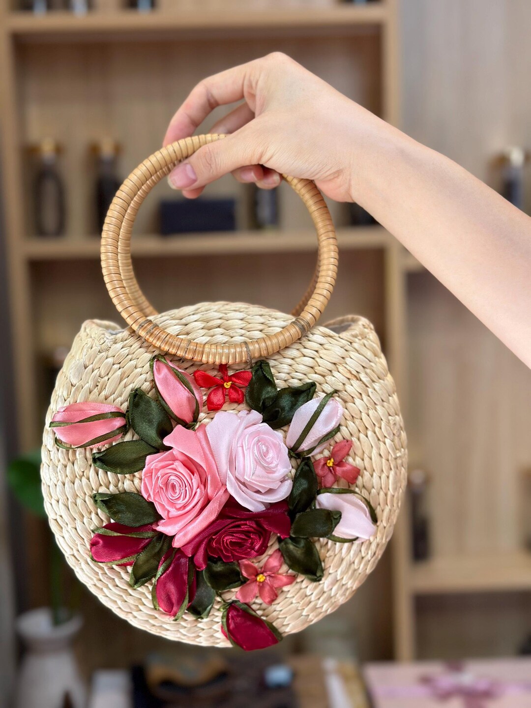 Water Hyacinth Bucket Bag, Speicial Occasion Bag, Eco-friendly Bag ...