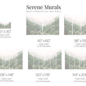 Scenic Fir Tree Wall Mural, Removable or Non-pasted Wallpaper Mural ...