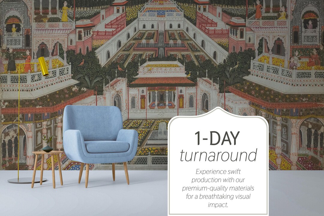 Jaipur Garden Architecture Wall Mural, Removable or Non-pasted ...