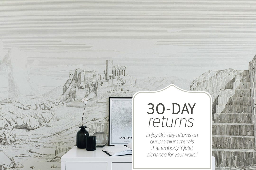 Acropolis of Athens Wall Mural, Greek Architecture, Peel and Stick - Etsy